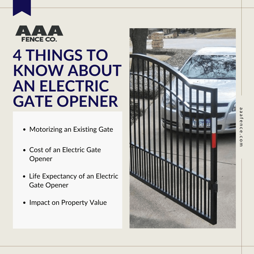 4 Things to Know About an Electric Gate Opener